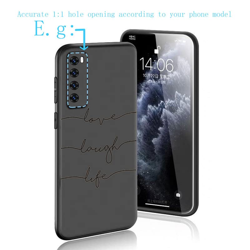 Ikiiqii Cover for Gigaset GS5 Lite (6.30") case Shell Soft Silicone TPU Black Phone Protective Cases + 9H Hardness HD Tempered Glass Screen Protector Film Protection -WM92