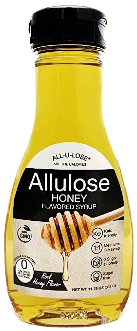 BetterTaste Natural Maple & Honey Flavored Allulose Syrup, 11.75-Ounce Bottle of Each Combo Pack, Zero Calorie Sugar Substitute, Non-GMO, Non-Erythritol, Gluten Free & Vegan Liquid Sweetener