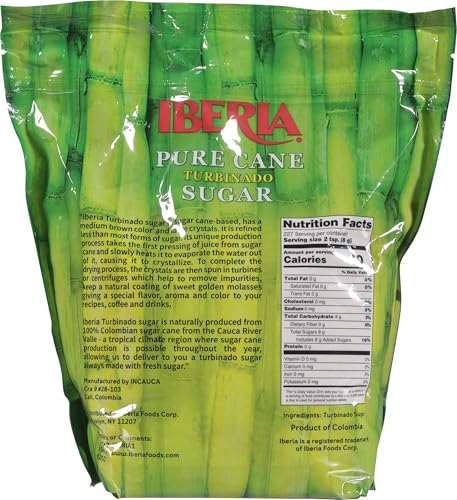 Iberia Pure Cane Turbinado Sugar, 4 lb.