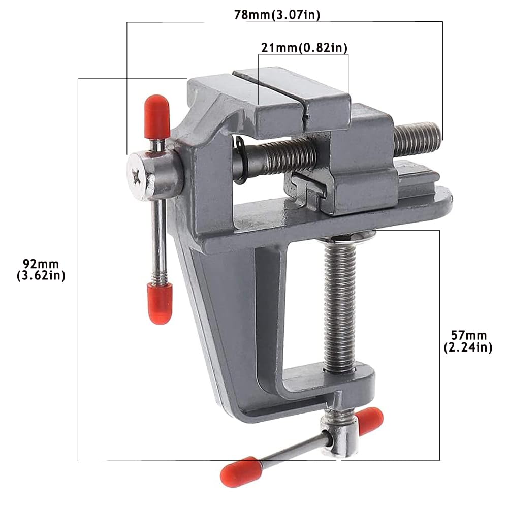 WUCID Mini Table Bench Vise Small Hobby Bench Vice Jewelers Hobby Clamps Table Repair Tool Portable Work Bench Vise
