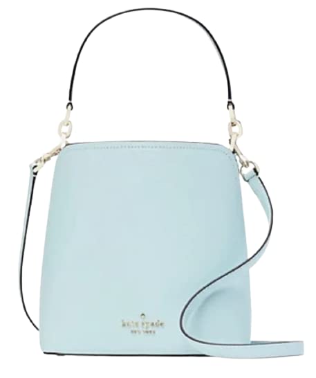 Kate Spade Darcy Refined Grain Leather Small Bucket Bag Crossbody (Blue Glow)