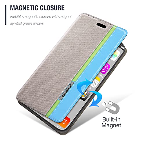 for Gigaset GS100 Case, Fashion Multicolor Magnetic Closure Leather Flip Case Cover with Card Holder for Gigaset GS100 (5.5β)