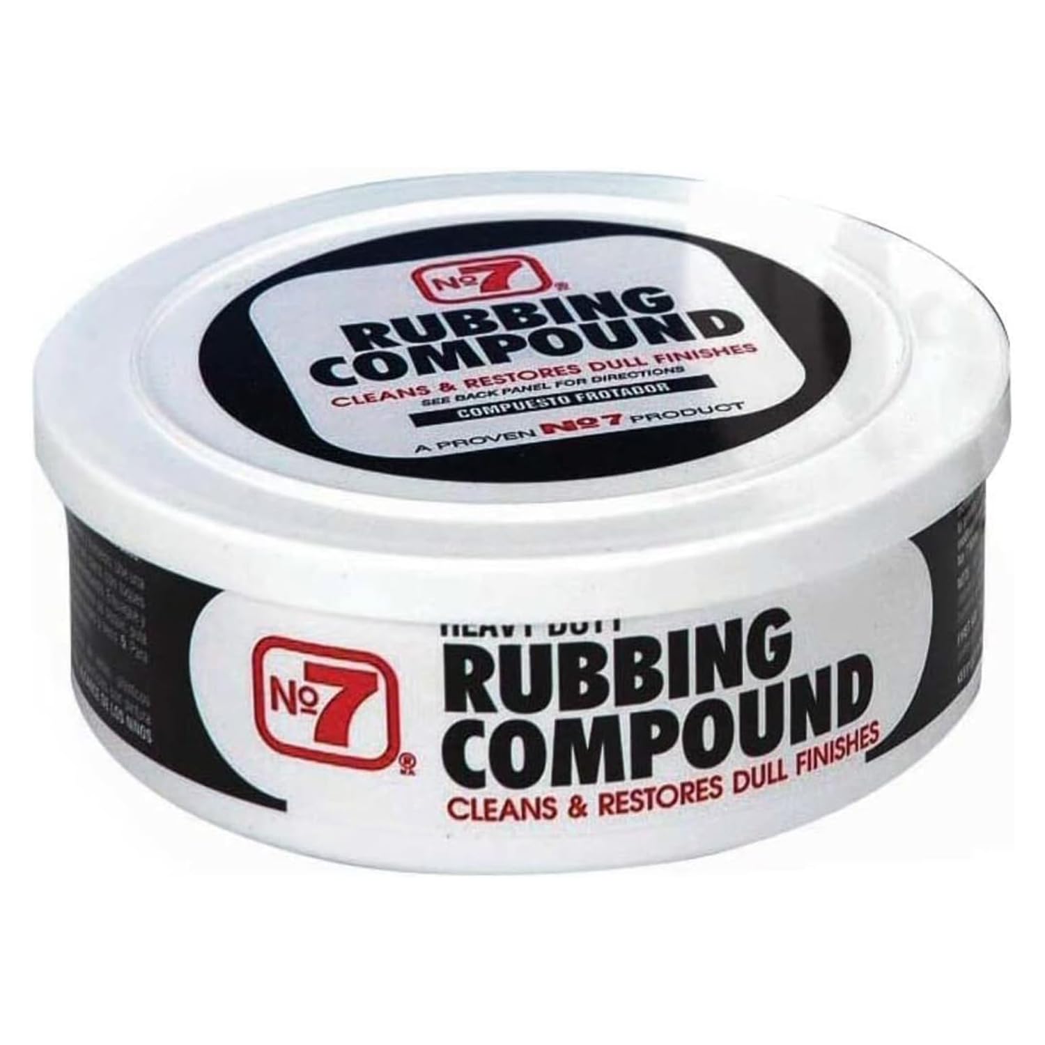 No.7 Heavy Duty Rubbing Compound - 10 Fl Oz - Cleans and Restores - Removes Deep Scratches and Stains - Restores Shine to Dull Finishes