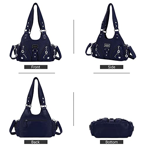 Angel Kiss Small Hobo Bags for Women Multi Pockets Purses Long Strap Handbags Adjustable Shoulder Bags for Everdayuse
