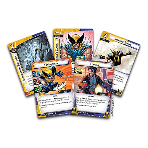 Fantasy Flight Games Marvel Champions The Card Game Wolverine Hero Pack | Strategy Card Game for Adults and Teens | Ages 14+ | 1-4 Players | Average Playtime 45-90 Minutes | Made