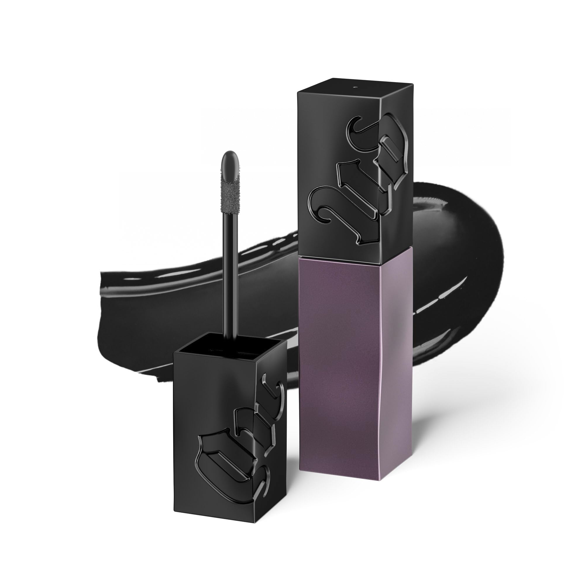 Urban Decay Vice Lip Bond Glossy Longwear Liquid Lipstick (Indie Sleaze - Pure Black), Transfer-proof, Smudge-proof, Up to 16HR Wear, Vegan, Cruelty-free - 0.14 fl oz