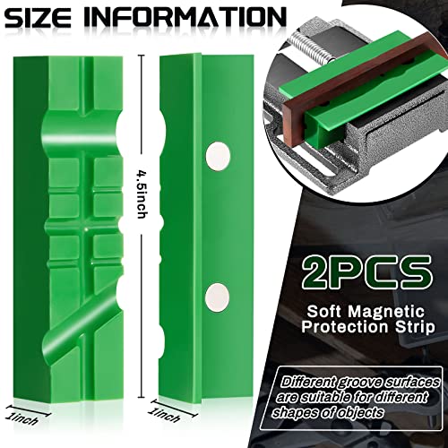 Tools Drill Press Vise Metal Press Vice Workbench Drill Vise Clamp with 2 Pieces Magnetic Pads Multi Grooved Pads Set for Daily Working Supply(3 Inch)
