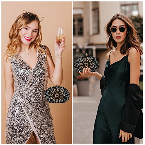 Rhinestone Hobo Bags for Women, Sparkly Evening Handbag Rhinestone Purse Sparkly Crystal Clutch Purse Chic Evening Handbag