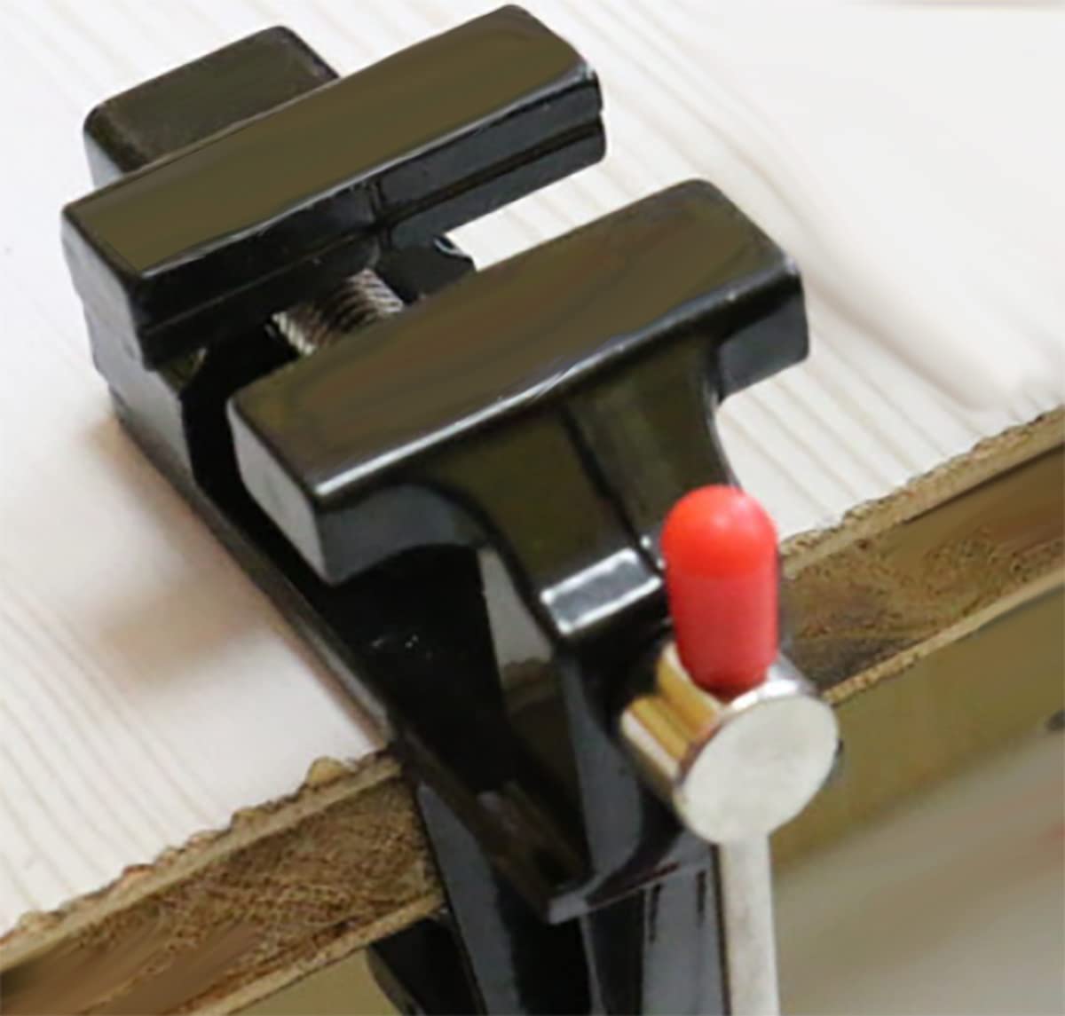 Mini Table Clamp, Small Bench Vice for Jewelers Hobby Clamps Craft Repair Tool Portable Work Bench Vise (mini) (BLACK, MINI 1.4 INCH)