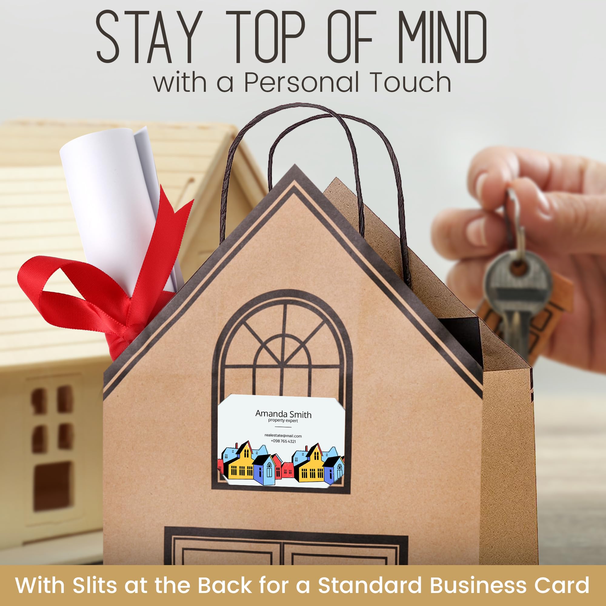 Welcome Home Bundle of 10 House Shaped Gift Bags