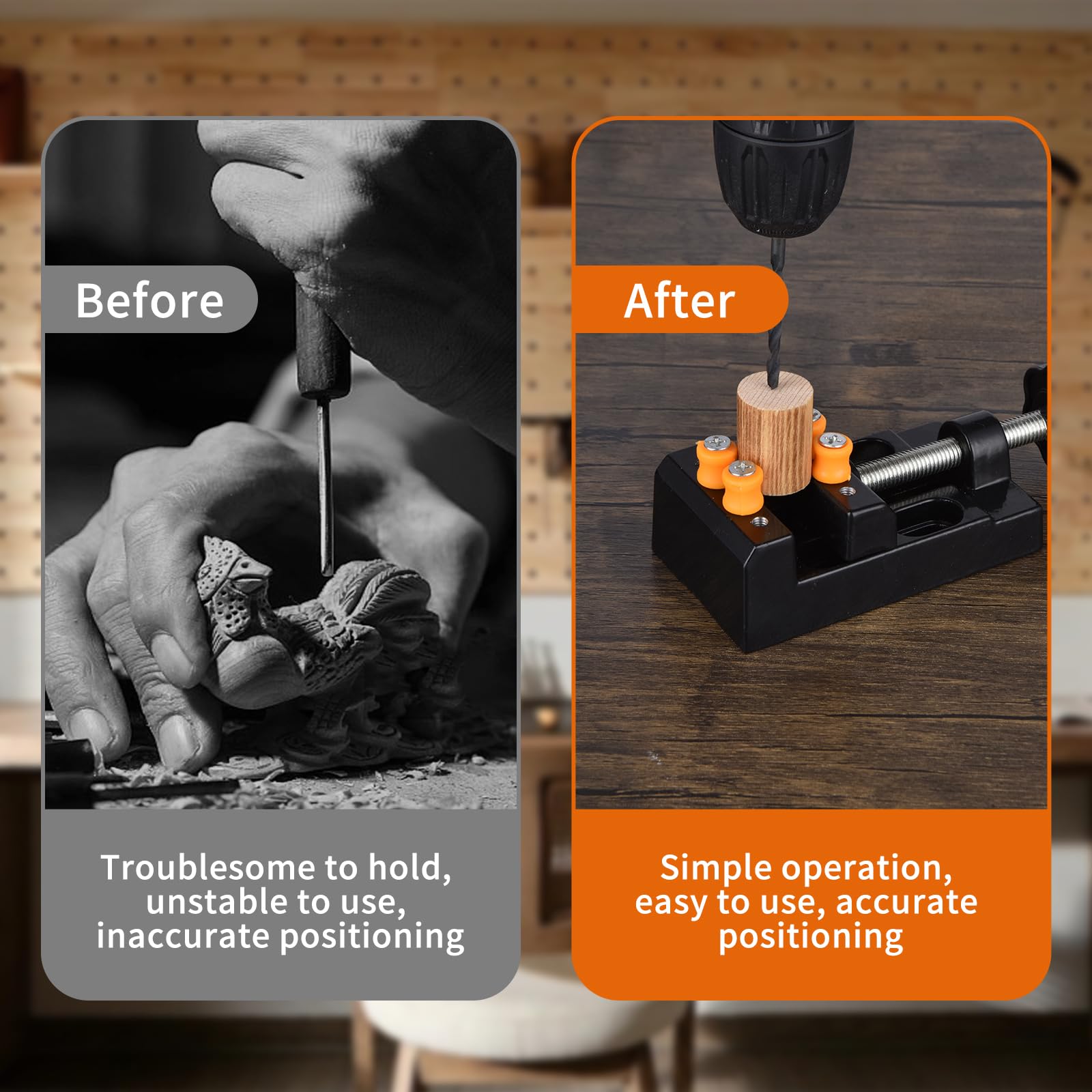 Olaismln Mini Bench Clamp | Jewelry Vise | Mini Vise for Jewelry and Walnut Carving | Ideal for DIY Projects and Multifunctional Use