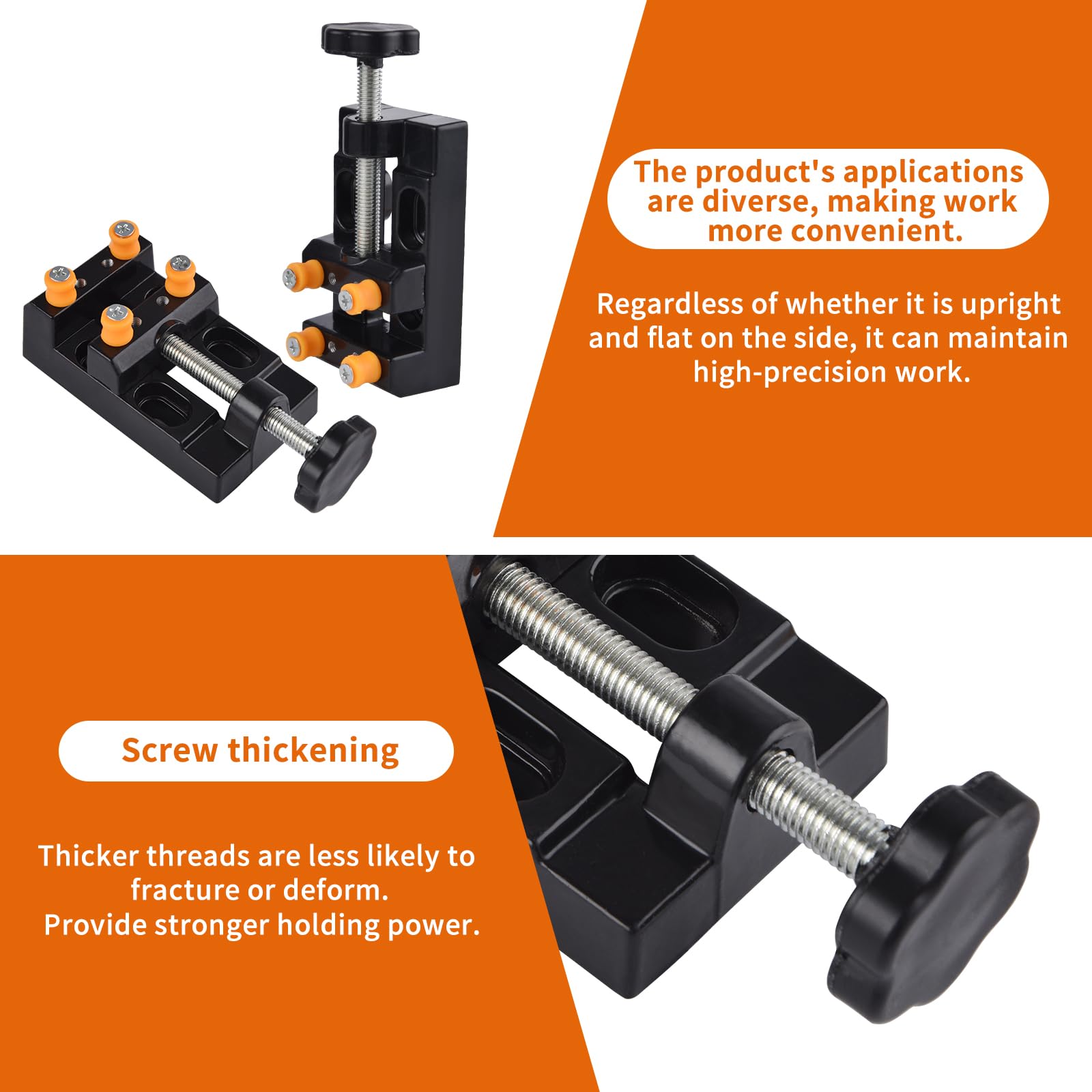 Olaismln Mini Bench Clamp | Jewelry Vise | Mini Vise for Jewelry and Walnut Carving | Ideal for DIY Projects and Multifunctional Use