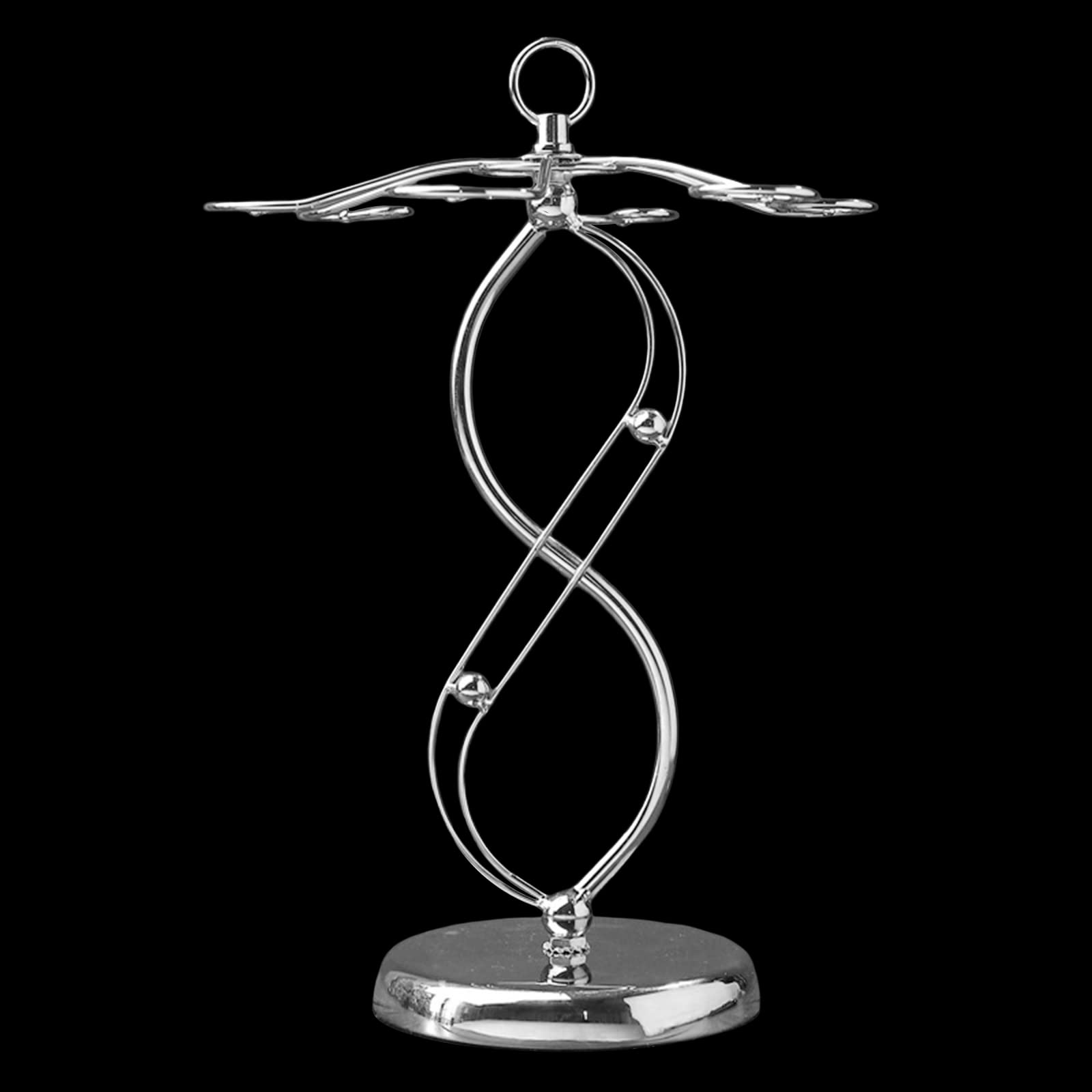 Gazechimp Wine Glass Holder, with 6 Hooks Display Stand Decorative Accessories Creative Wine Cup Organizer Stemware Storage Rack, for Countertop Home