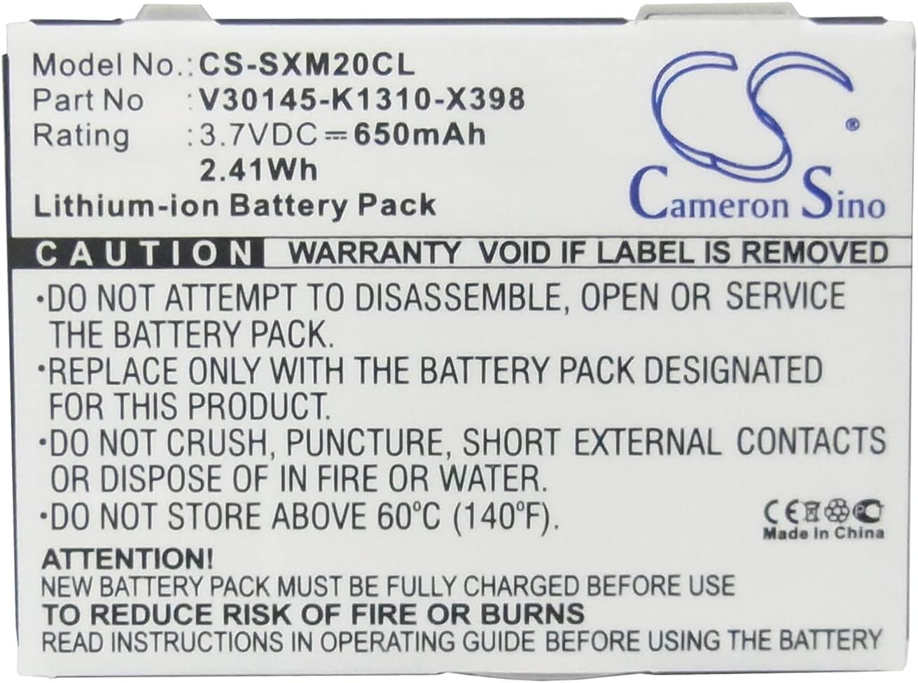 VINTRONS Replacement Battery for Siemens Gigaset M2, Gigaset M2 EX, Gigaset M3