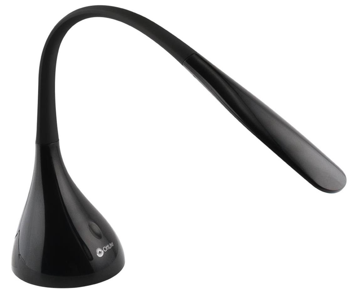 OttLite Creative Curves LED Desk Lamp with Adjustable Neck - 4 Dimmable Brightness Settings with Energy Efficient Natural Daylight LEDs for Home Office, Computer Desk, & Dorms