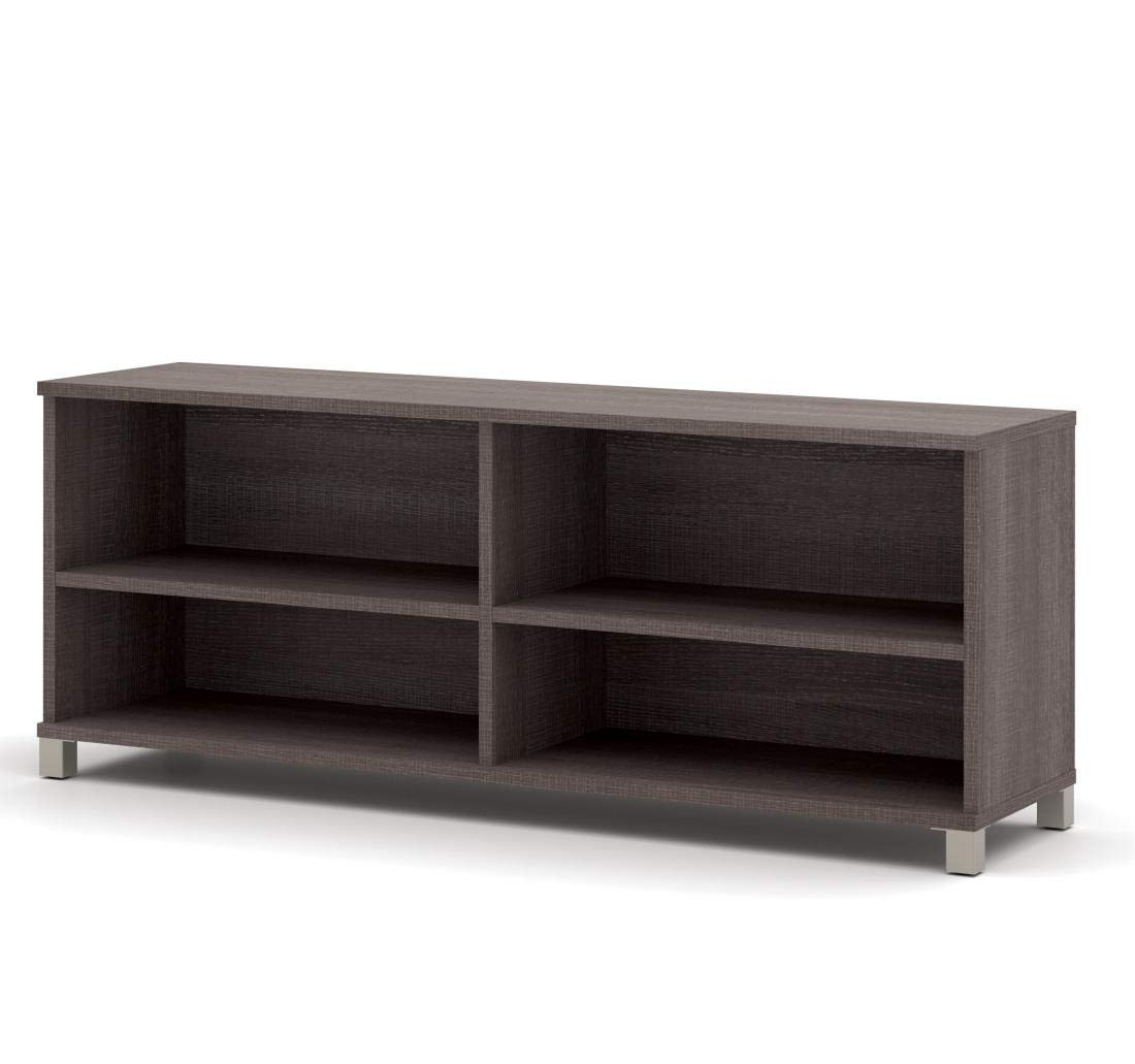 Bestar Pro-Linea Credenza, 72W, Bark Grey