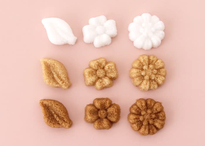 Canasuc Paris, Bouquet de Sucre, Pur Sucre de Canne, Assorted 84 MINI Molded Floral Sugars, Imported