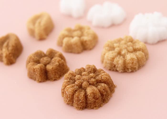 Canasuc Paris, Bouquet de Sucre, Pur Sucre de Canne, Assorted 84 MINI Molded Floral Sugars, Imported