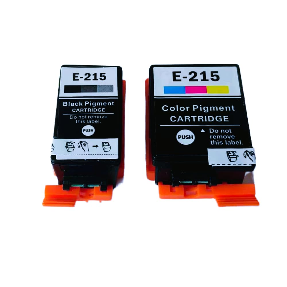IDO Remanufactured for 215 T215 Ink Cartridges and T2950 Maintenance Box Compatible with WF-100 WF-110 Printer (3 Black, 2 Tri-Color, 1 T2950 Maintenance Box, 6 Packs)