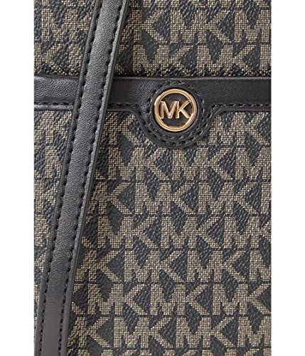 Michael Kors Blaire Small North/South Chain Camera Crossbody Black/Gold One Size