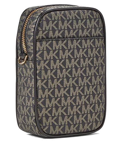 Michael Kors Blaire Small North/South Chain Camera Crossbody Black/Gold One Size