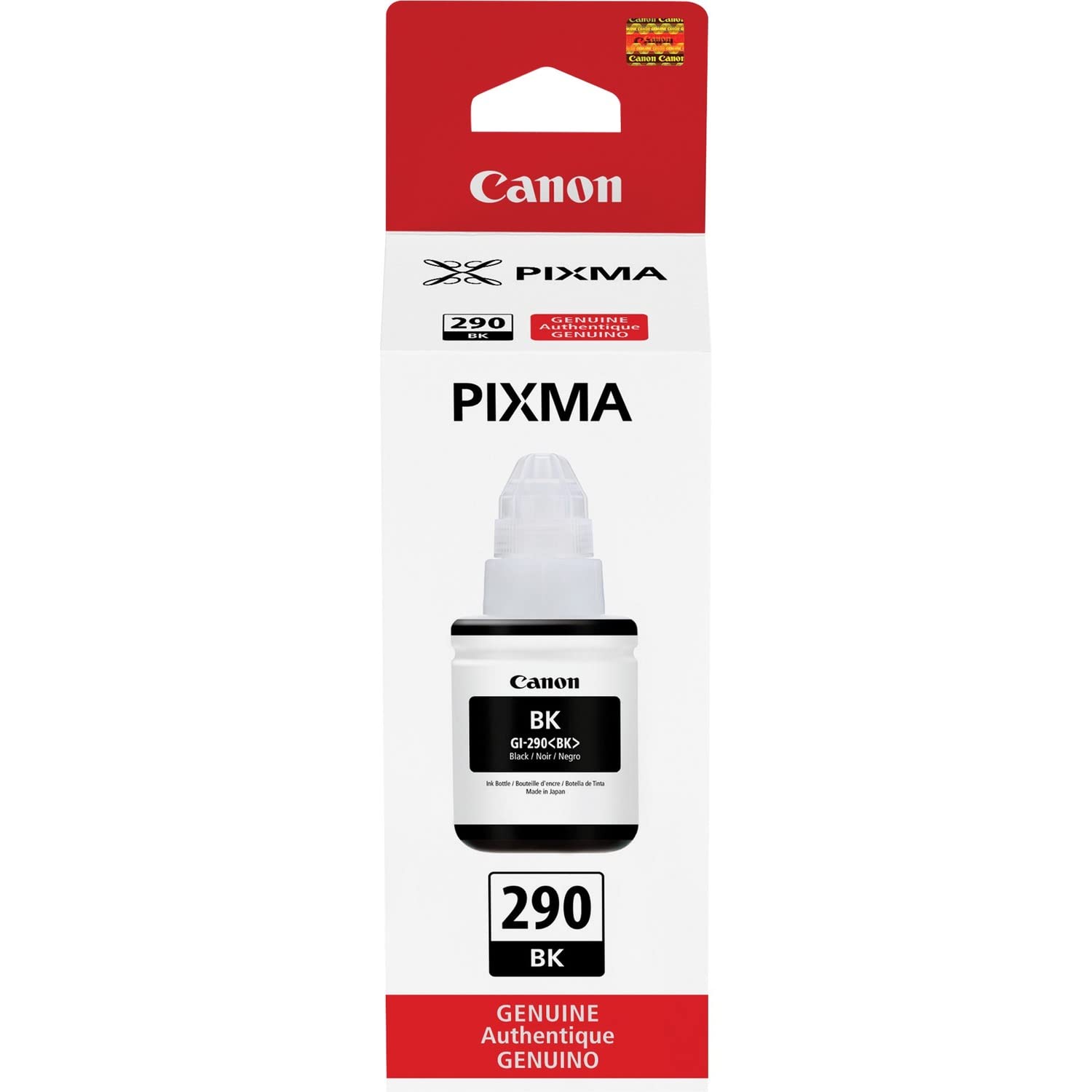 Canon CanonInk 1595C001 GI-290 Black Ink Bottle, Compatible to PIXMAG4200, PIXMA G3200, PIXMA G1200,PIXMA G2200 and PIXMA G4210