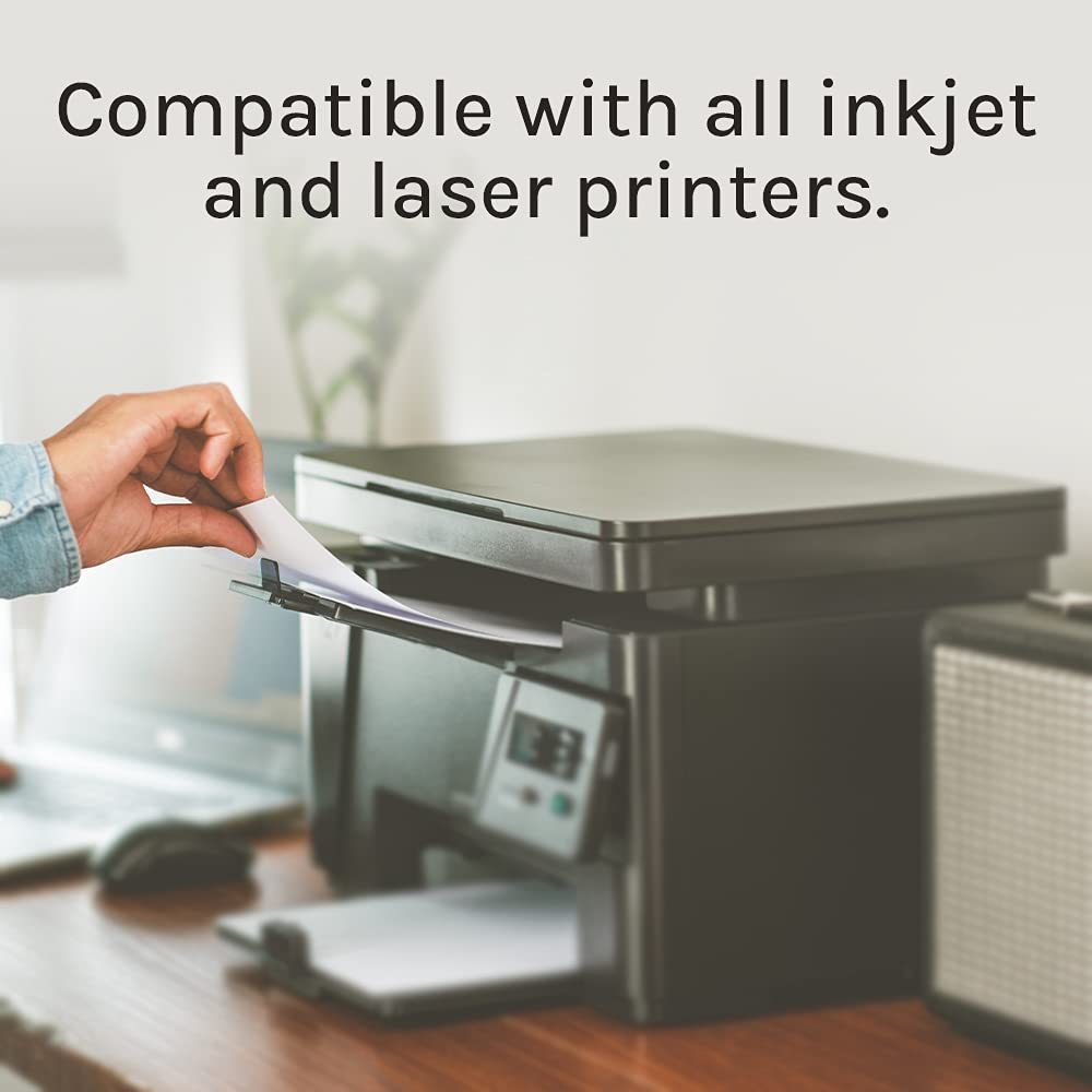 Premium Label Supply White Sticker FBA Labels β 4" x 3.33" β Laser/Inkjet Compatible β (6 Labels/Sheet), 25 Sheets - 150 Total Adhesive Labels