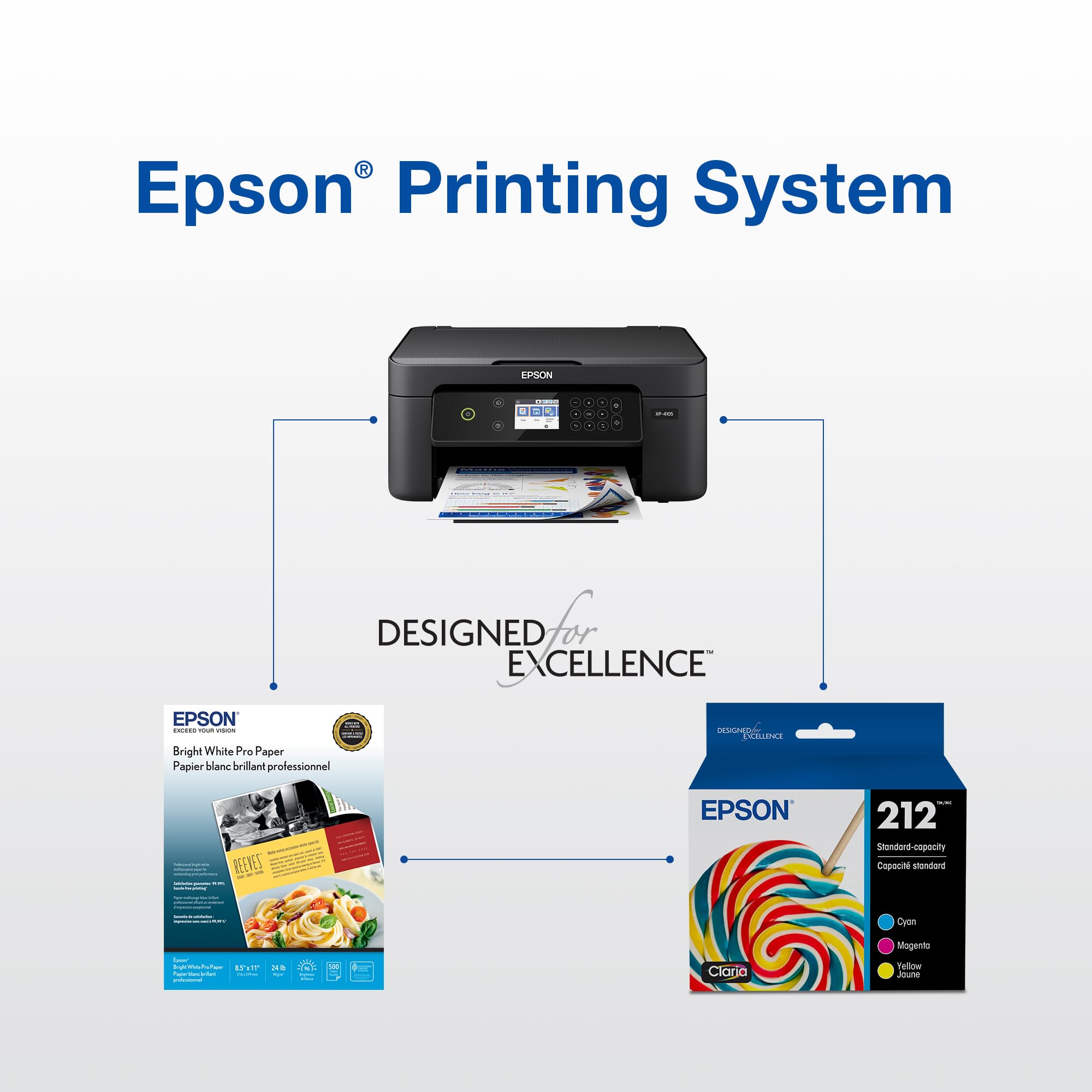 EPSON T212 Claria -Ink Standard Capacity Yellow -Cartridge (T212420-S) for Select Epson Expression and Workforce Printers