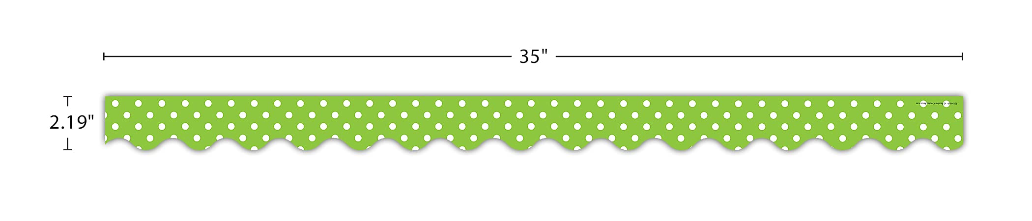 Teacher Created Resources Blue Mini Polka Dots Border Trim, Blue (4666)