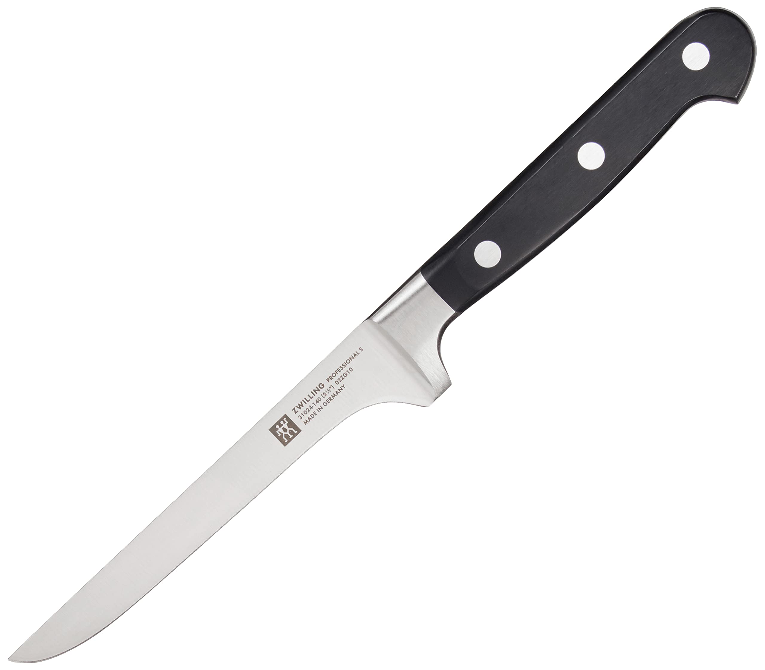 Zwilling J.A. Henckels Professional S, Flexible Boning Knife, Kitchen Knife, German Knife, 5.5 Inch, Stainless Steel, Black