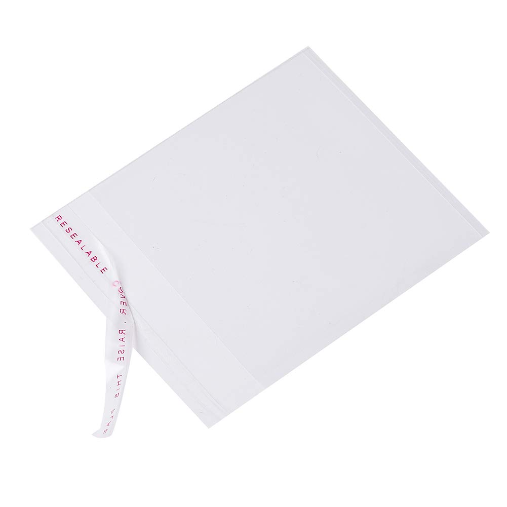Fashewelry 1000Pcs Clear Plastic Cello Treat Bags Self Sealing OPP Cellophane Poly Bags 3x3" Sealed Size for Wedding Party Candy Cookies Soap Candle