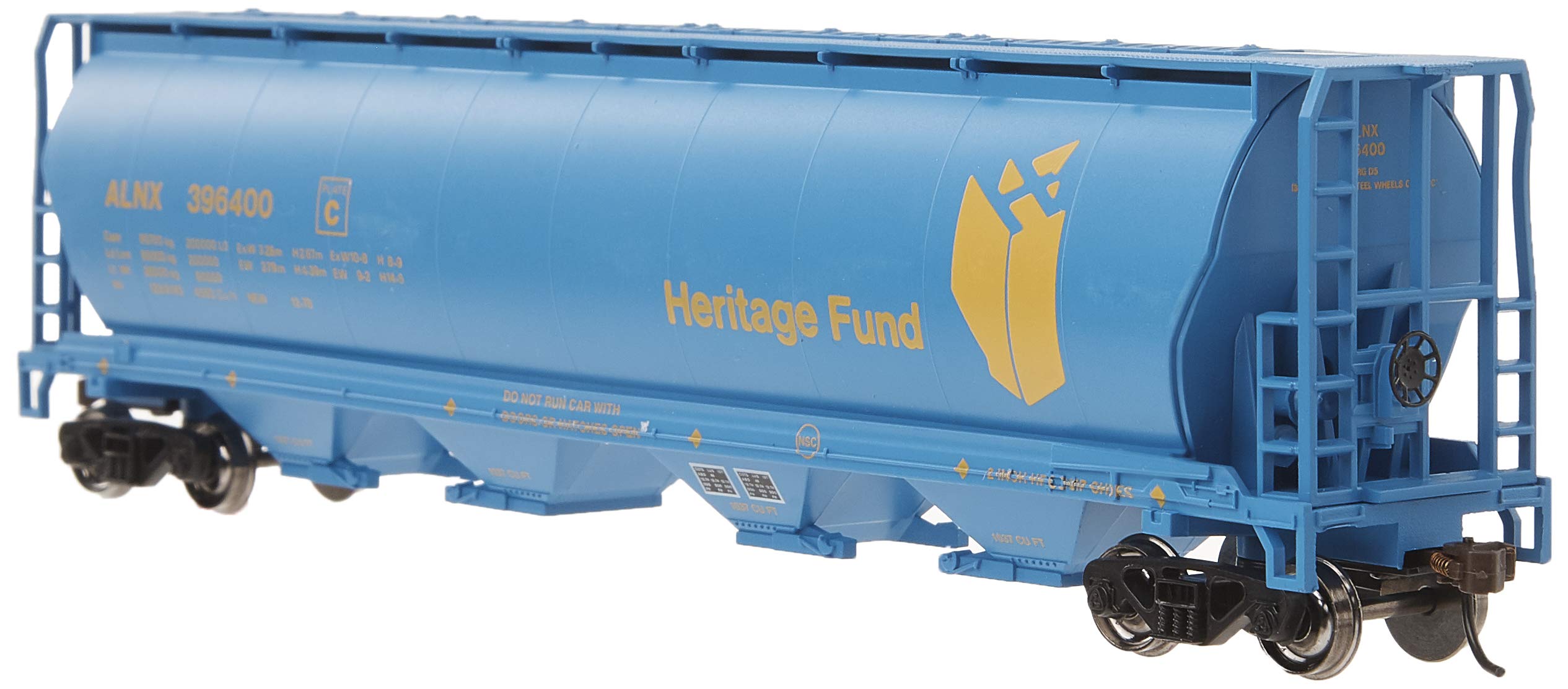 Bachmann Trains - Canadian 4 Bay Cylindrical Grain Hopper - Heritage Fund - HO Scale