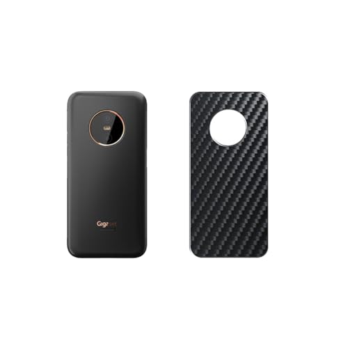 Puccy 2 Pack Back Protector Film, compatible with GIGASET GX6 PRO Black Carbon Fiber Guard Cover Skin ( Not Tempered Glass Front Screen Protectors )