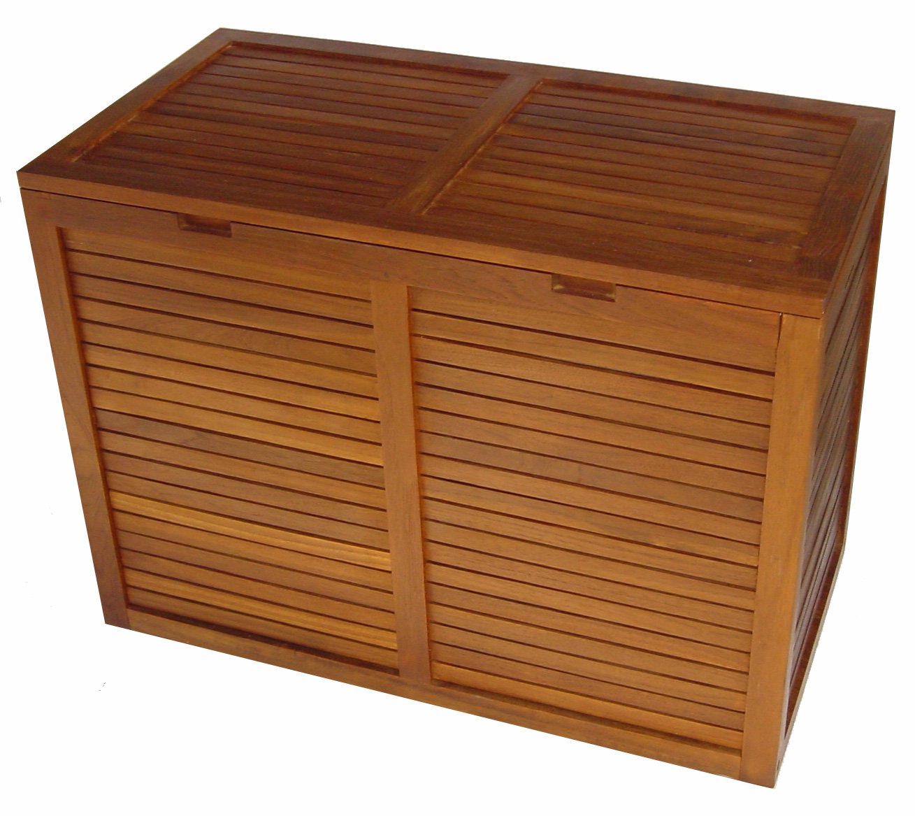 AquaTeak The Original Nila Double Teak Laundry or Storage Hamper