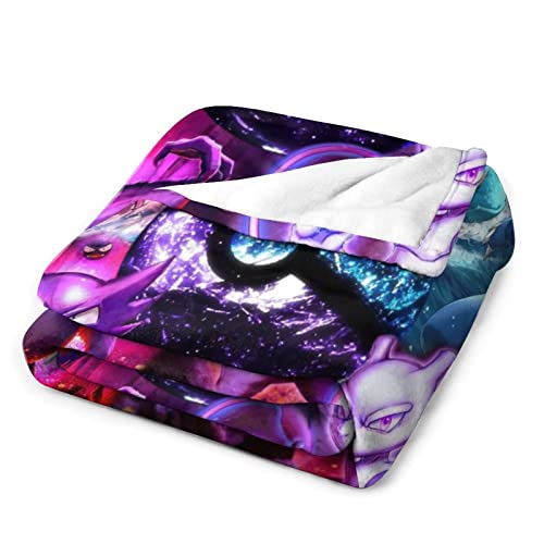 Anime Soft Throw Blanket Bedding Fleece Blankets Lightweight Cozy Warm Fit Home Living Couch Bed Sofa All Season 40"*50" (100 * 130cm)
