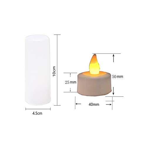 FireflyStar LED Candles Rechargeable Battery Powered Candles Tealight Candles 12 Pack with Charging Dock Tealight Cup