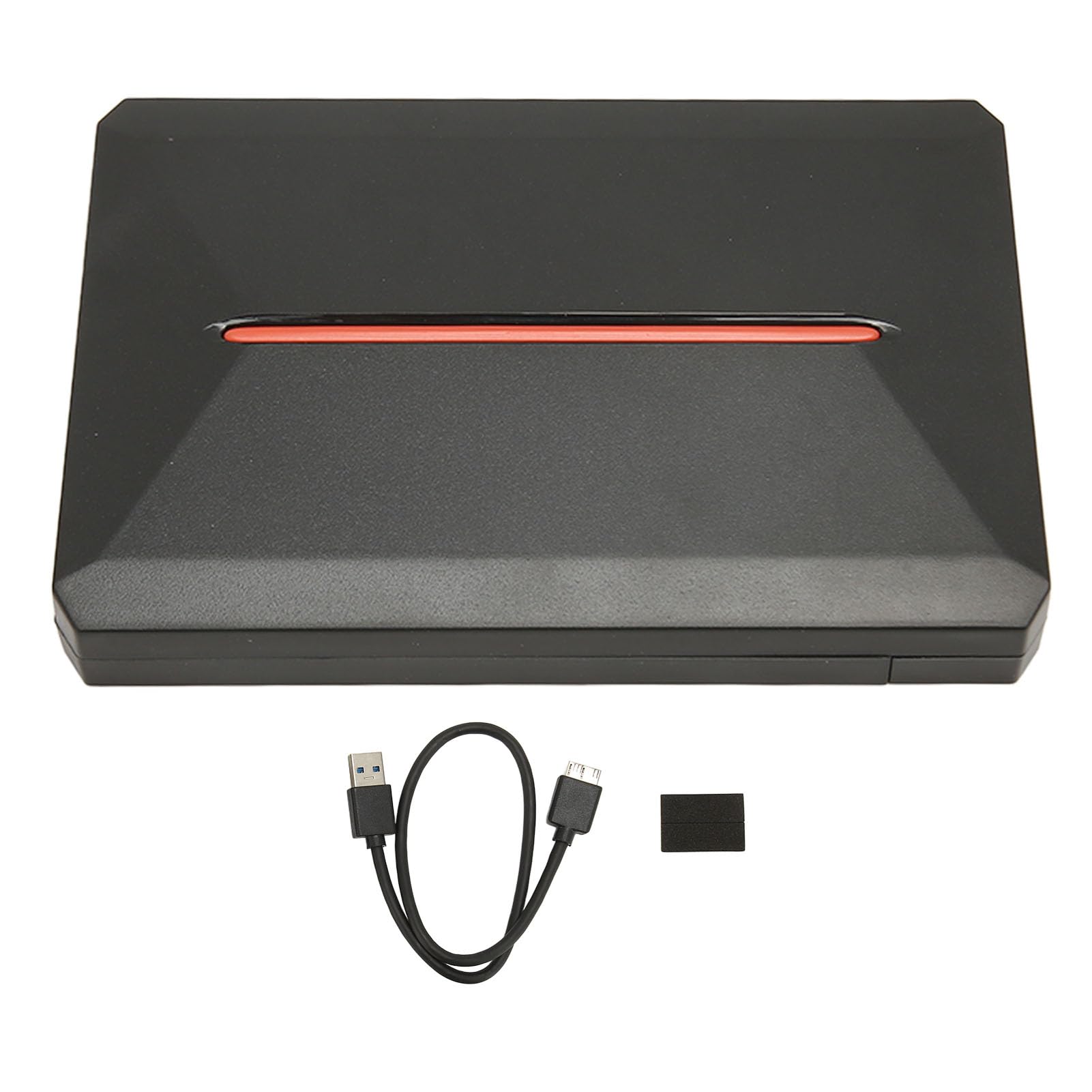 2.5inchExternal Hard Drive Enclosure 5Gbps USB3.0, Supports 2TB SSD, Fast Transfer Speeds, Plug and Play, Multiple Protection, Suitable for 7mm-9.5mm HDDs or SSDs