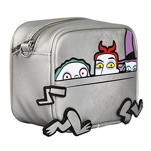 Bioworld Nightmare Before Christmas Lock Shock & Barrel Women’s Gray Crossbody Handbag