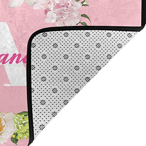 Custom Rug Personalized Area Rug with Text Name Customized Carpet Size Rugs for Bedroom Living Room Business Home Decoration 36x24