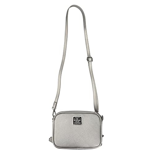 Bioworld Nightmare Before Christmas Lock Shock & Barrel Women’s Gray Crossbody Handbag