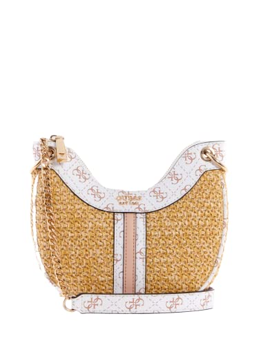 GUESS US Kasinta Raffia Mini Hobo Bag