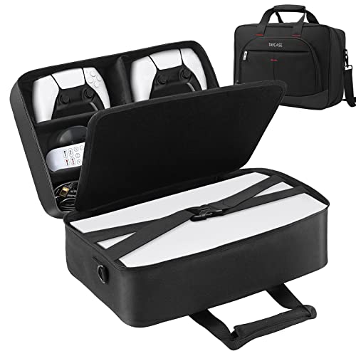 TAYCASE Carrying Case for Ps5, Large Travel Case Compatible with Playstation 5, Black