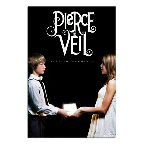 Pierce The Veil Posters Selfish Machines Album Cover Canvas Art Wall Pictures for Modern Office Prints 12" x 18" Unframed WXHYZZ