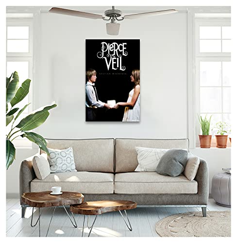 Pierce The Veil Posters Selfish Machines Album Cover Canvas Art Wall Pictures for Modern Office Prints 12" x 18" Unframed WXHYZZ