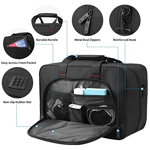 TAYCASE Carrying Case for Ps5, Large Travel Case Compatible with Playstation 5, Black