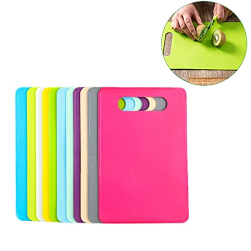 GULRUH Wood Cutting Boards for Kitchen, Plastic Cutting Board Foods Classification Boards Outdoors Camping Vegetable Fruits Meats Bread Cutting Chopping Blocks (Color : Gray)