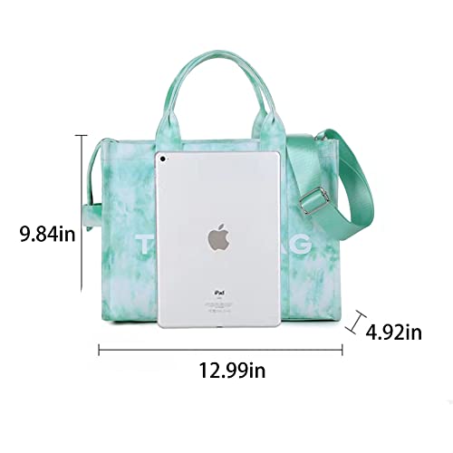 bufftieo Canvas Tote Bags for Women Simple Stylish Crossbody Bag Large Capacity Single Shoulder Handbag Suitable for School Travel Work Tote Bag