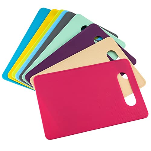 GULRUH Wood Cutting Boards for Kitchen, Plastic Cutting Board Foods Classification Boards Outdoors Camping Vegetable Fruits Meats Bread Cutting Chopping Blocks (Color : Gray)