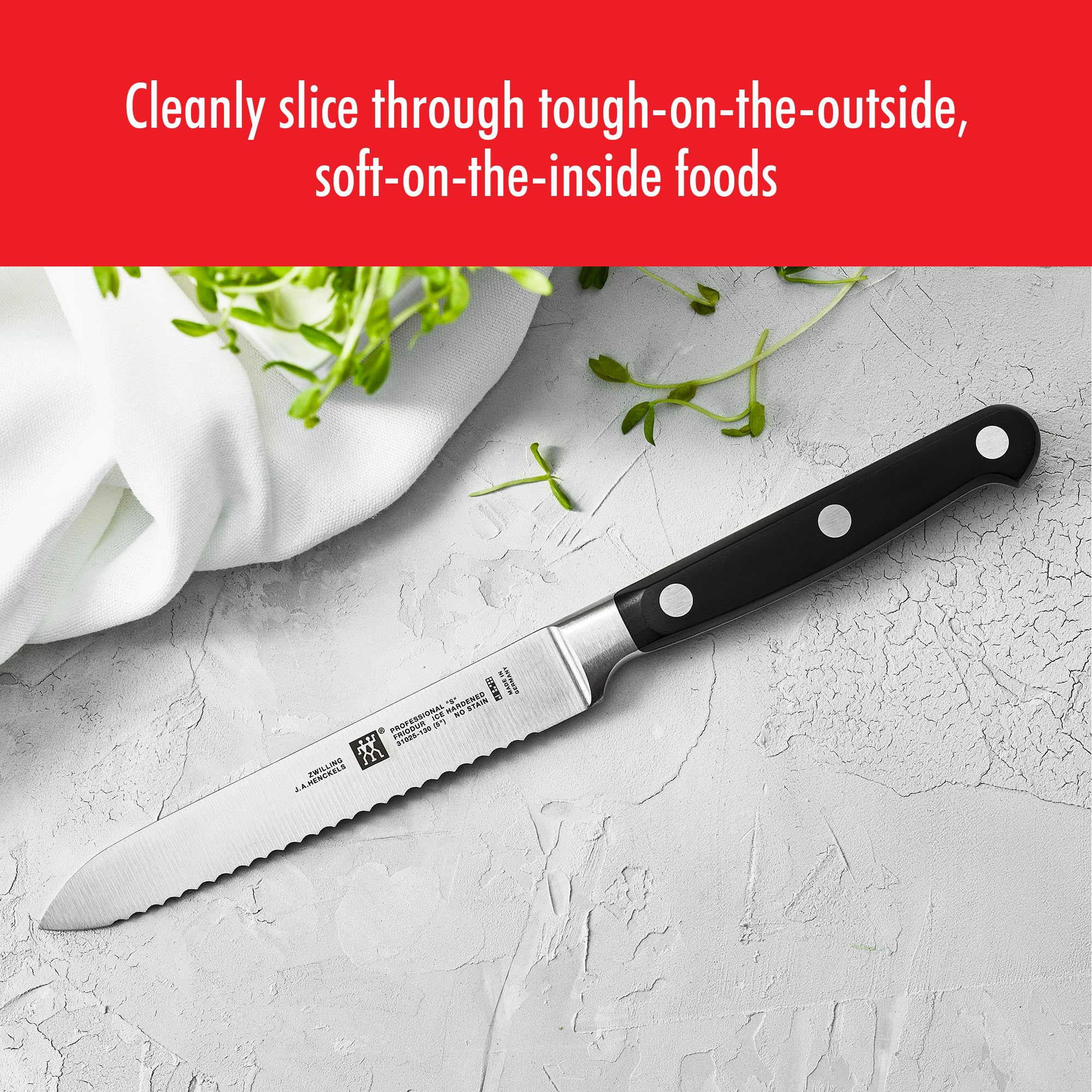 ZWILLING Professional"S" 5-inch Serrated Utility Knife