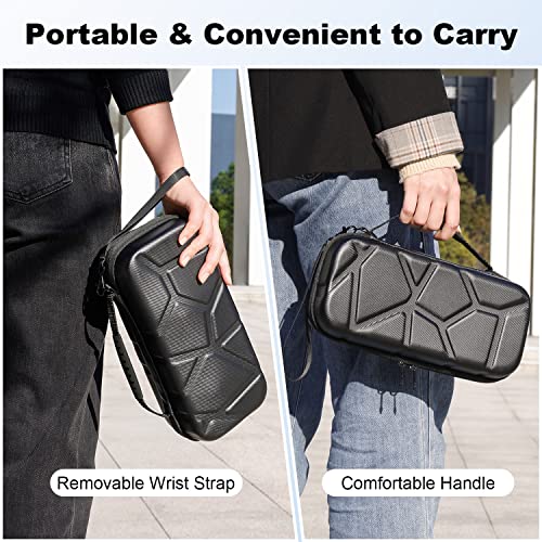 ESTARER Carrying Case for Nintendo Switch OLED Hard Travel Case, Storage Protective Cover Carry bag Pouch w/16 Game Card Cartridges,Black